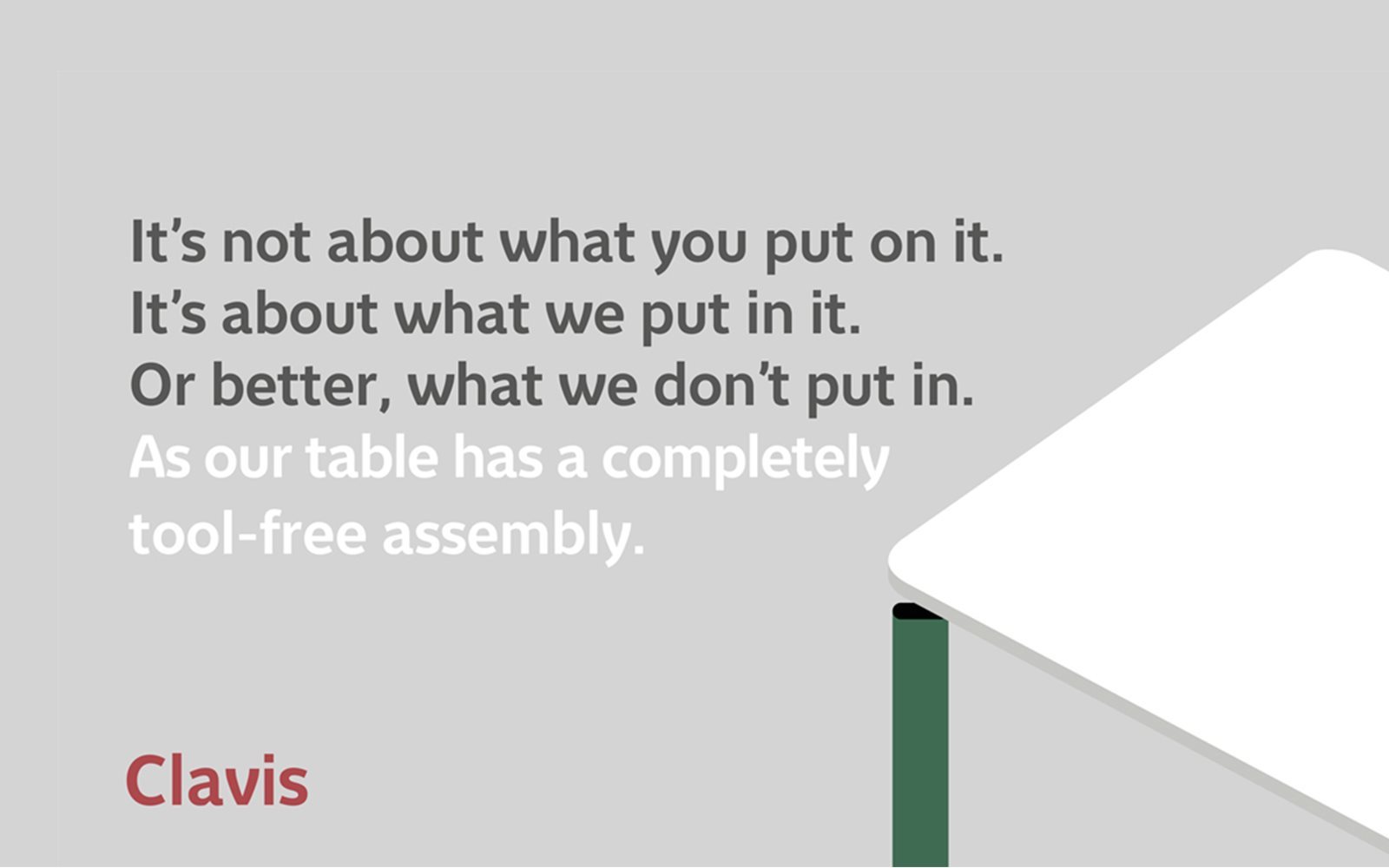 Clavis: the tool-free workstation system